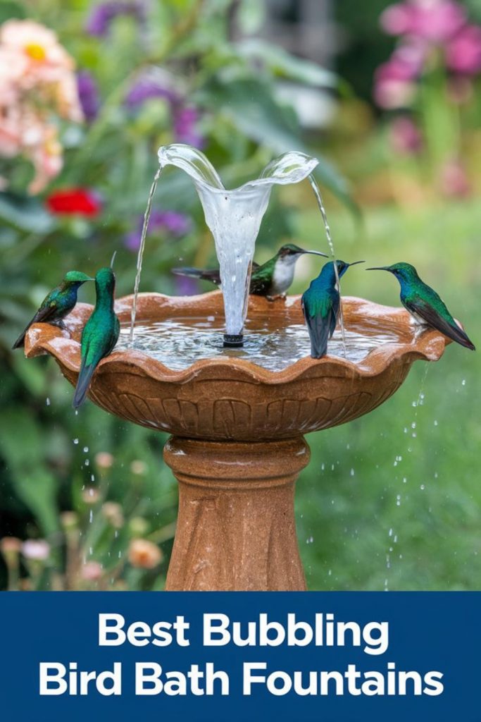 6 Best Bubbling Bird Bath Fountains that will Bring Beauty to your Garden